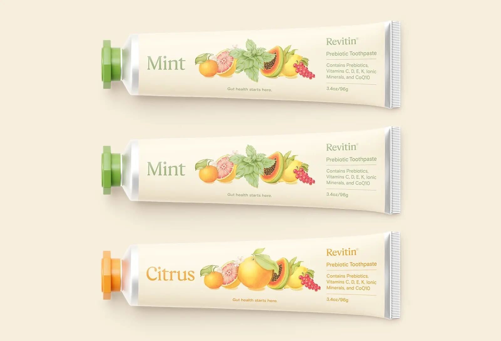 Revitin Toothpaste Variety 3 Tubes